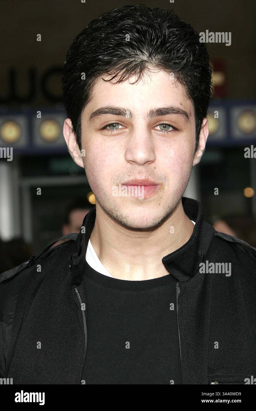 Mar. 19, 2006 - Hollywood, CALIFORNIA, USA - JOSH PECK -.ICE AGE THE MELTDOWN - WORLD PREMIERE ...