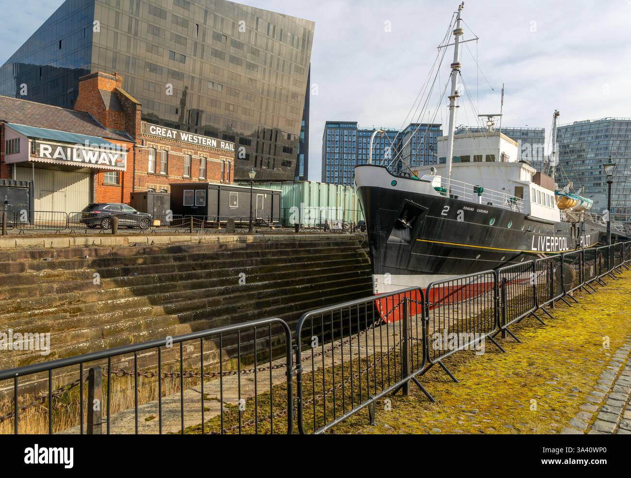Historic pilot cutter ship MV Edmund Gardner in dry dock, Canning ...