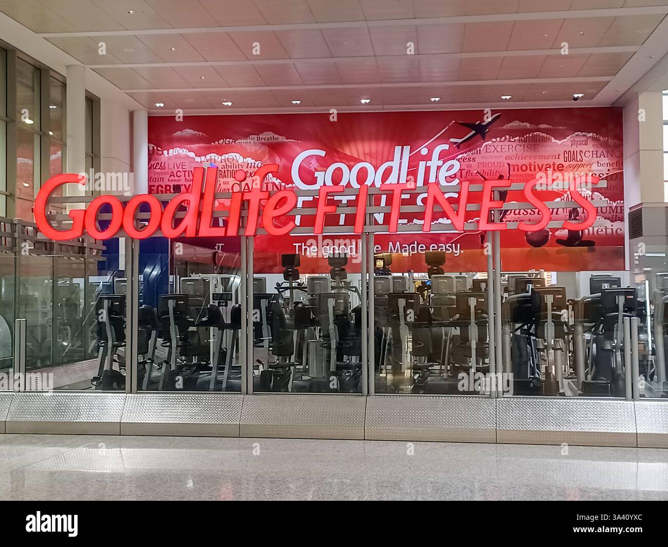 Toronto, ON, Canada – August 2, 2024: View at the Goodlife fitness ...
