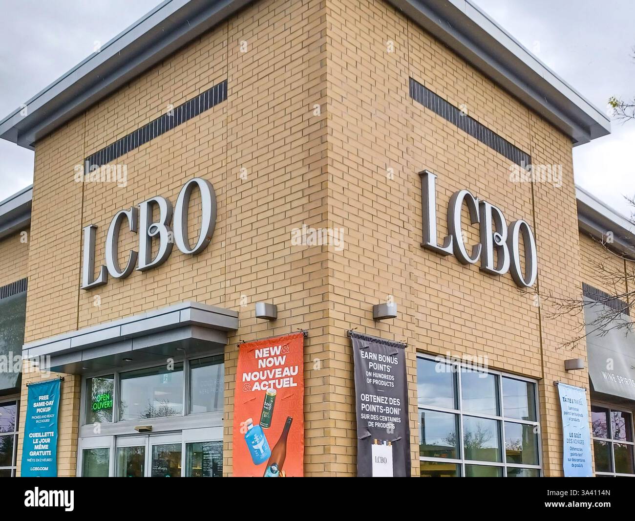 Toronto, ON, Canada - April 29, 2024: View at LCBO sign. The Liquor ...