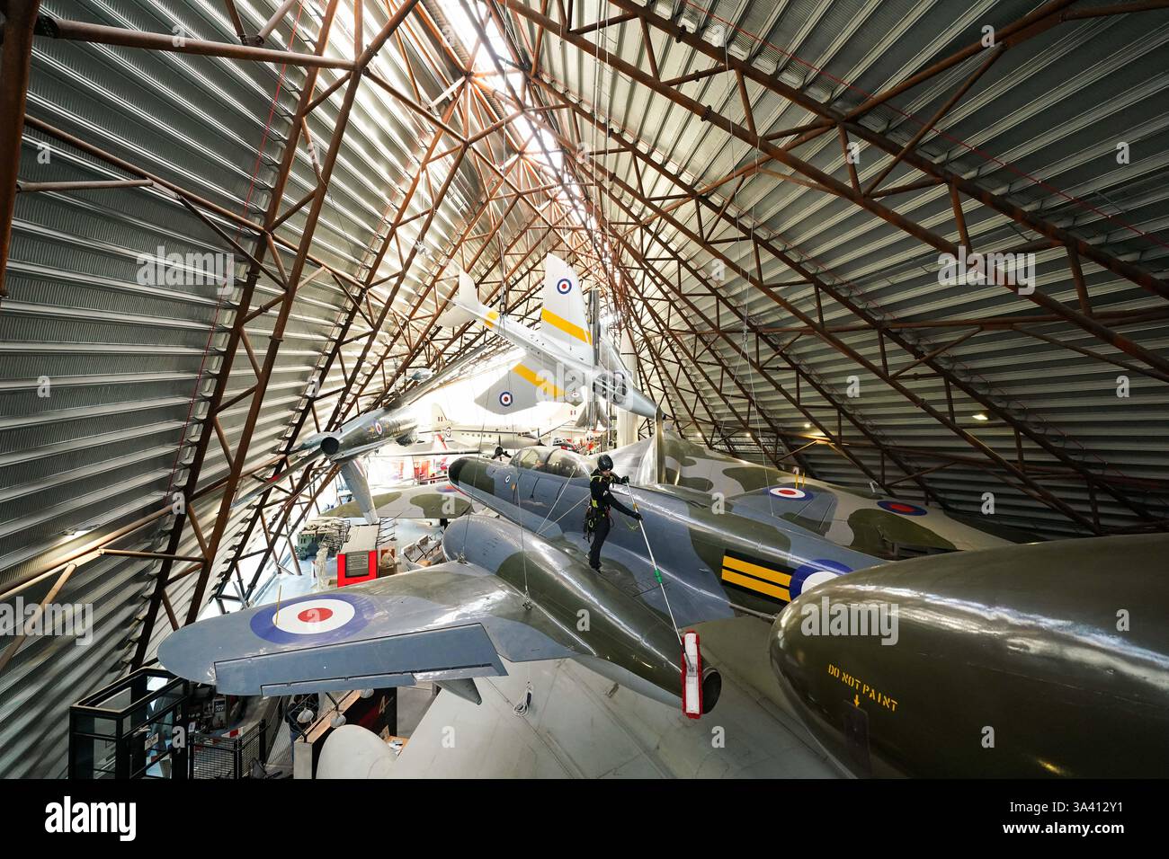 Specialists operators at the Royal Air Force Museum Midlands, in ...