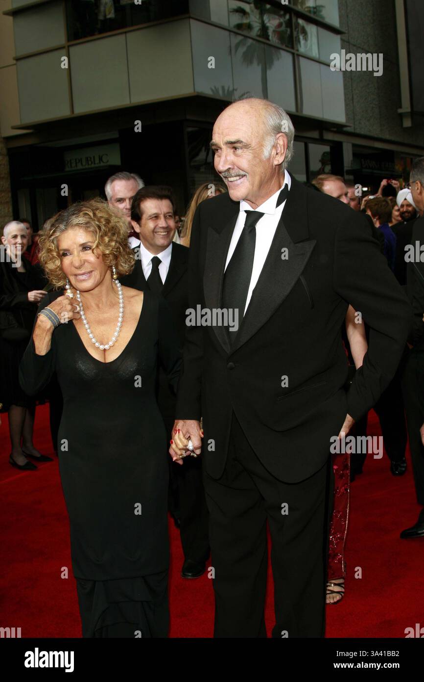 June 8, 2006 - Hollywood, CALIFORNIA, USA - SEAN CONNERY AND WIFE ...