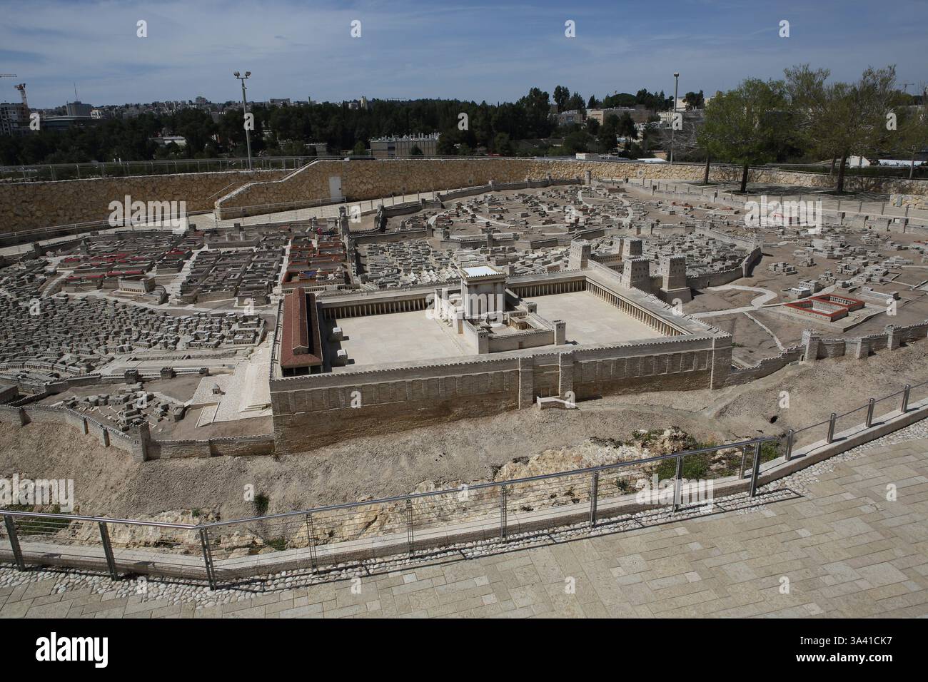 Israel Museum, the Temple & Temple Mount built by Herod on top of Mt ...