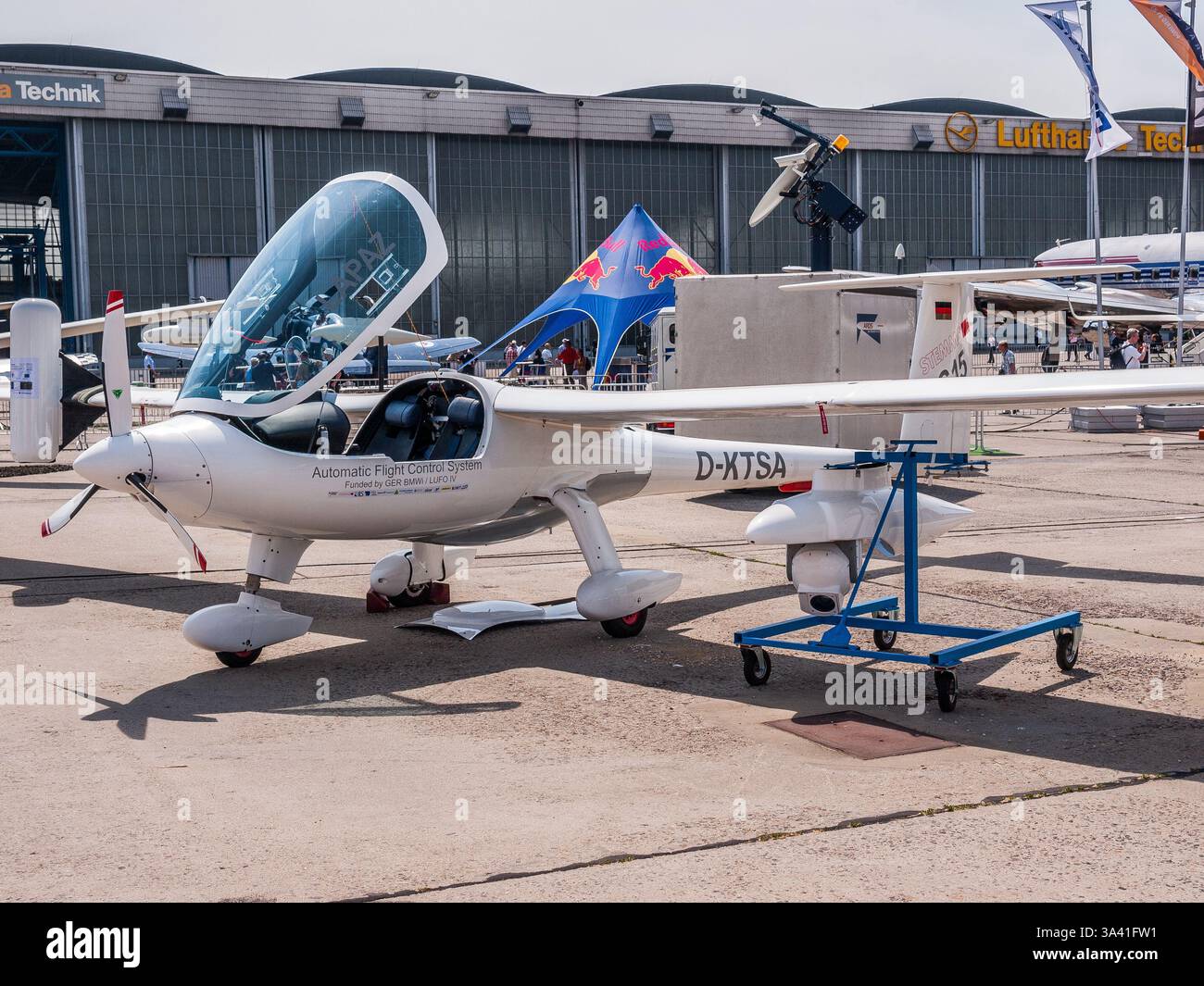 Belin, Germany - June.11.2010: Stemme ASP S15 two-seat powered ...
