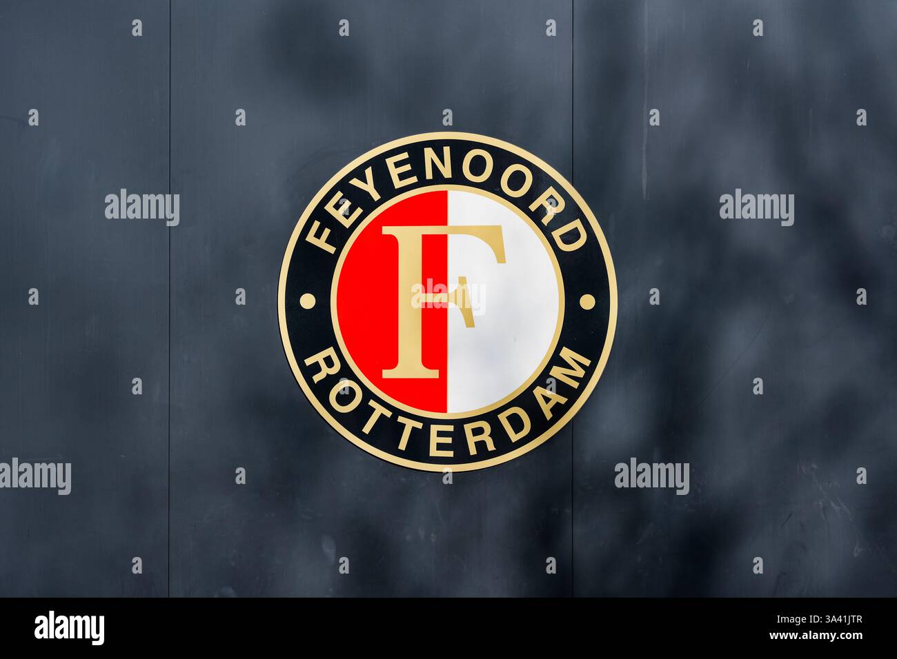 Rotterdam - Feyenoord logo during a public training of Feyenoord in ...