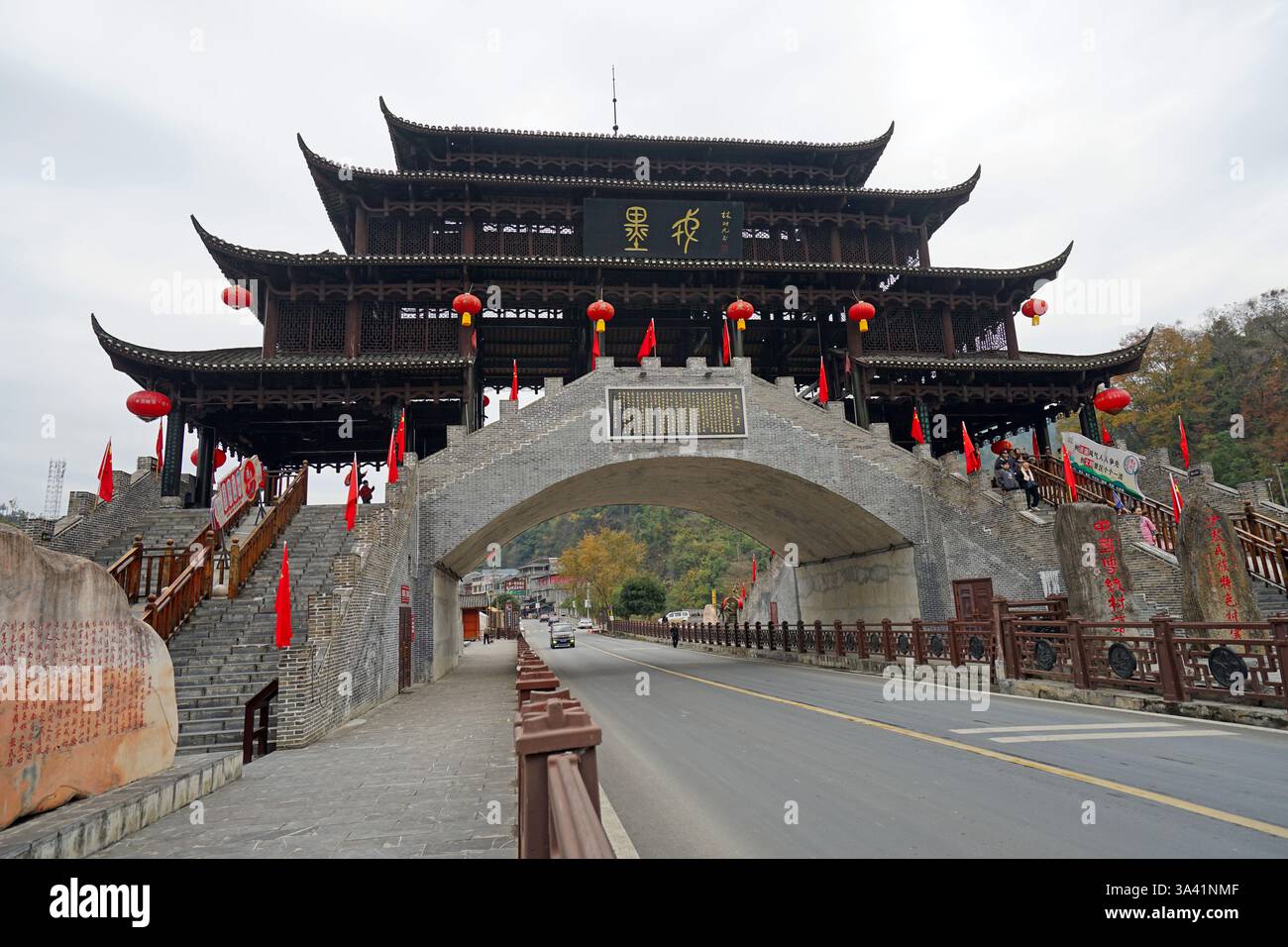 Miao Village, Tusi Town, Ancient City, Zhangjiajie, Hunan, China Stock ...