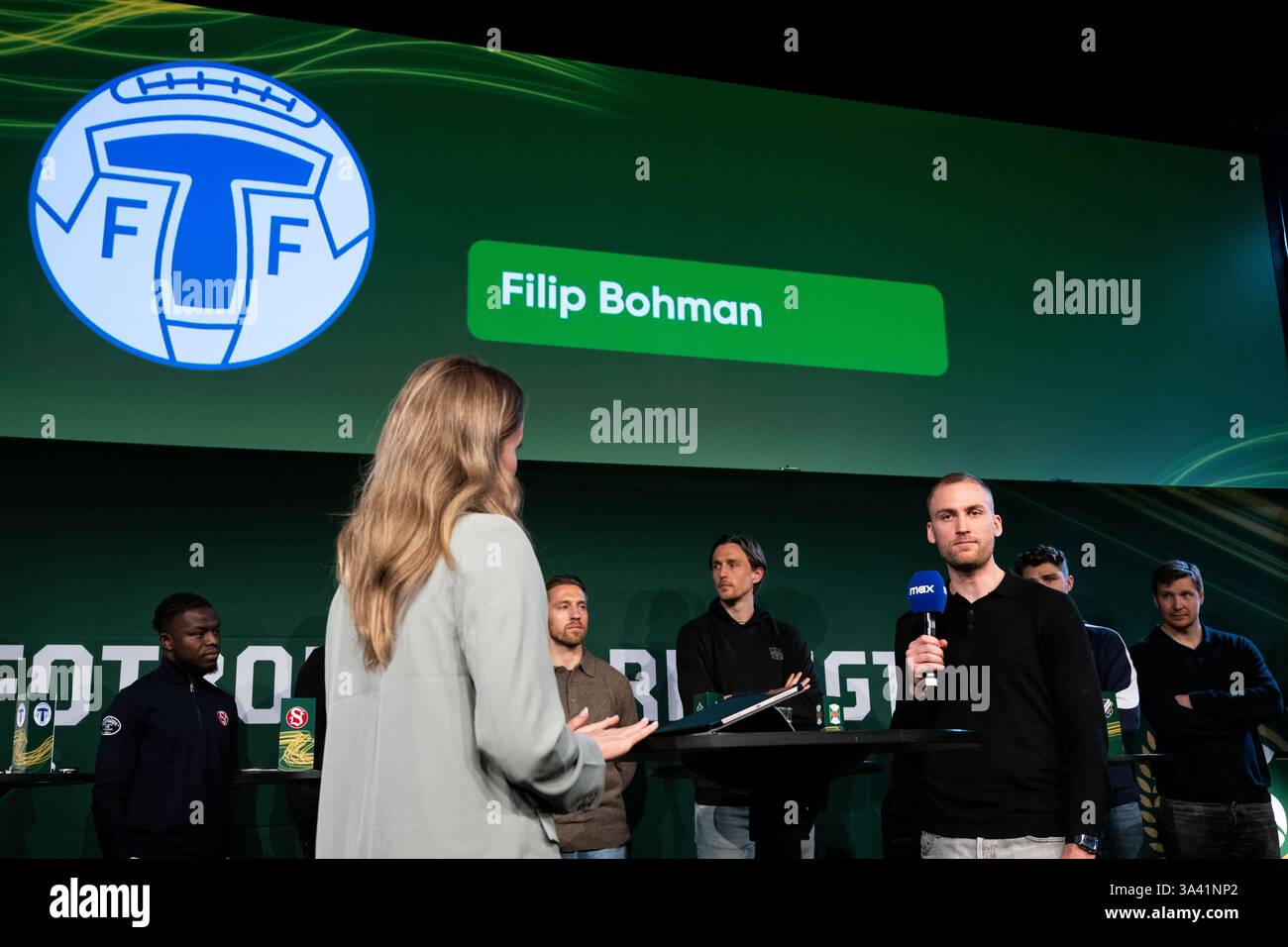 Stockholm, Sverige. 18th Mar, 2025. 250318 Trelleborgs Filip Bohman ...