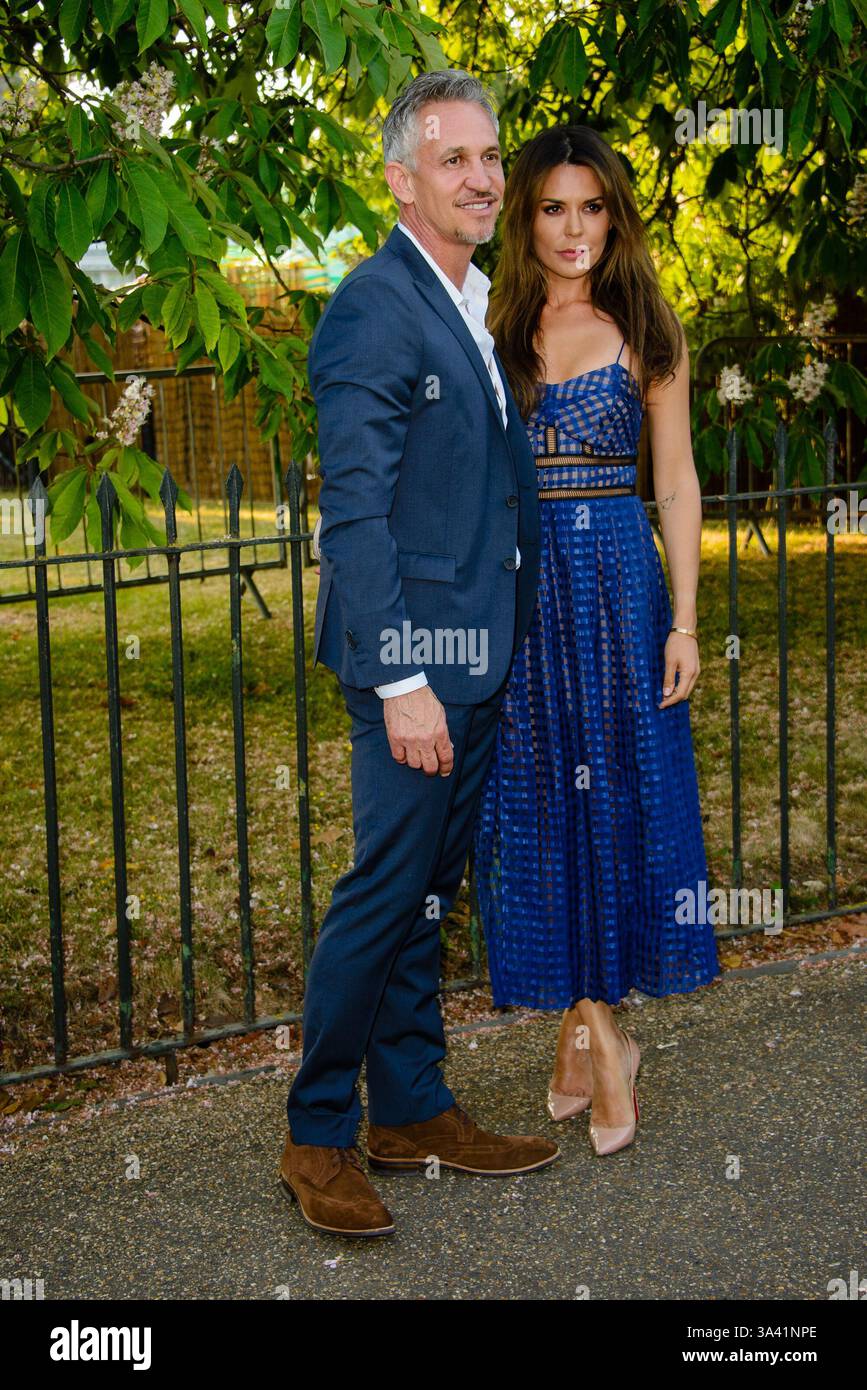 Gary Lineker and Danielle Bux arrive at the The Serpentine Gallery ...