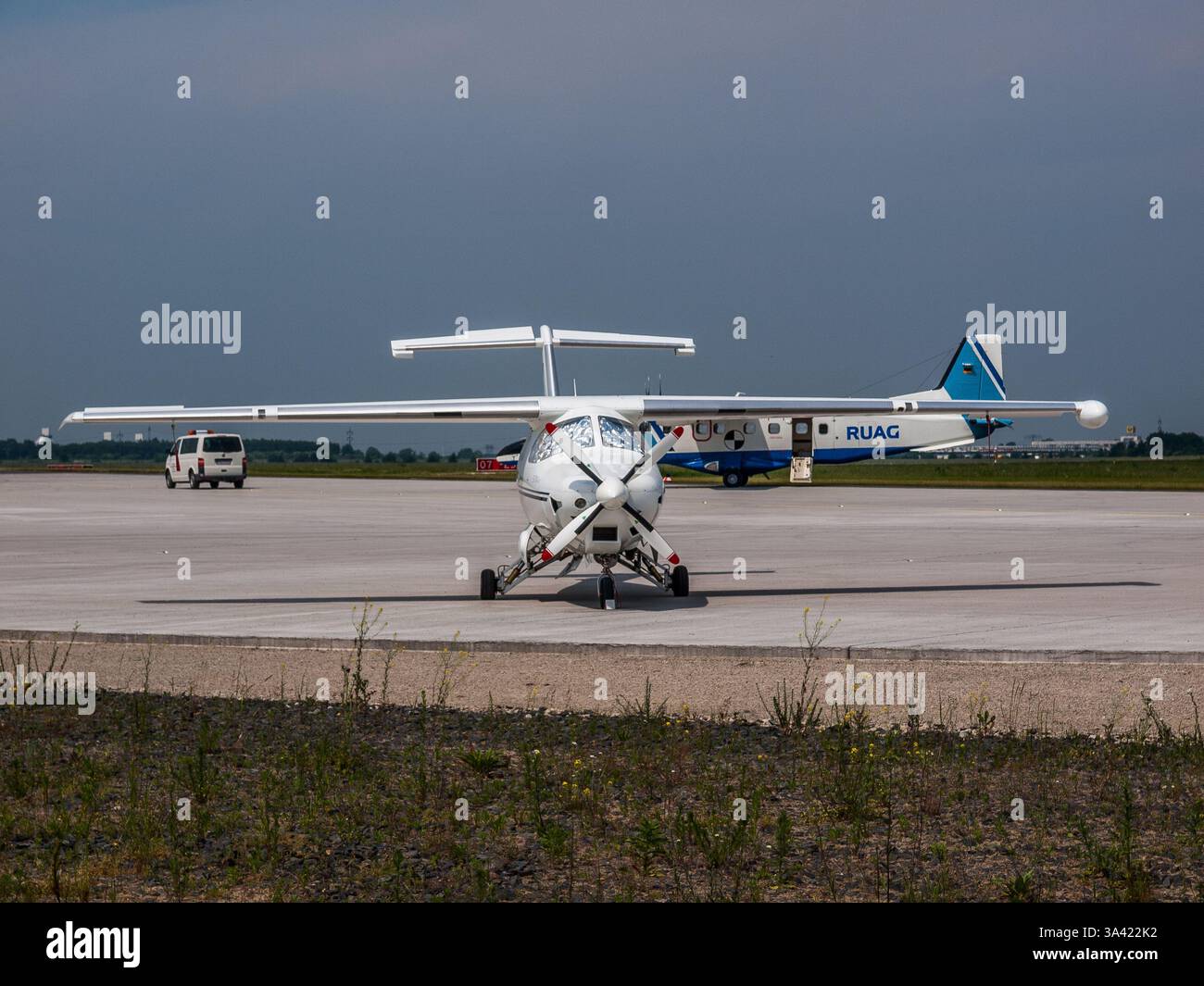 Belin, Germany - June.11.2010: Extra Flugzeugbau EA-400 six-seat ...