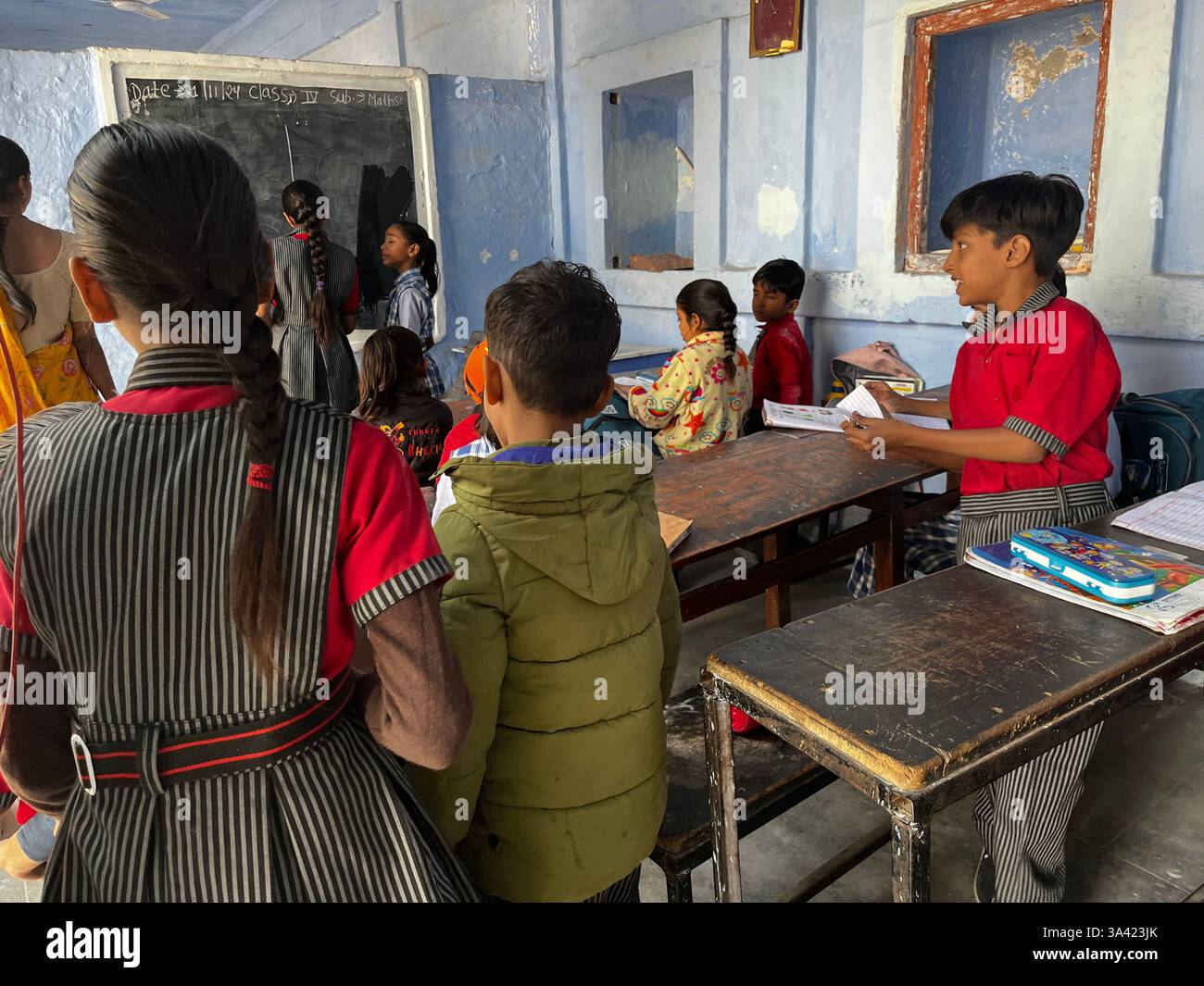 Rajasthan , India - Classrom , school Stock Photo - Alamy
