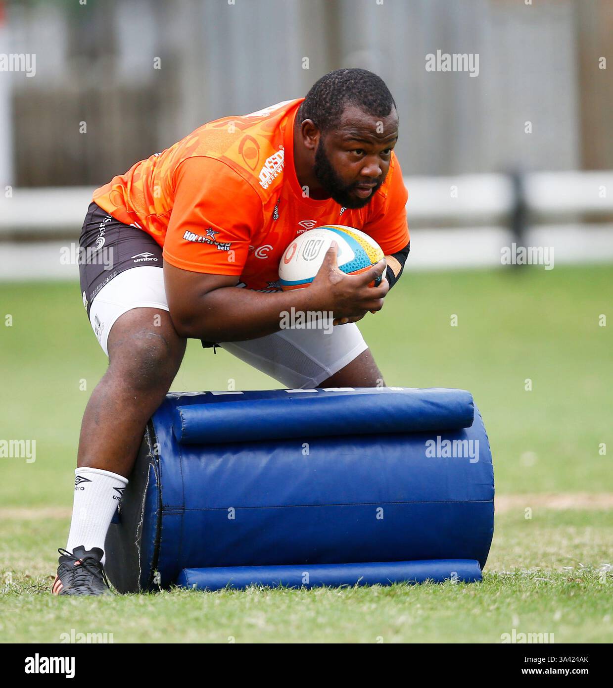 Ox Nche of the Hollywoodbets Sharks during the Hollywoodbets Sharks URC ...
