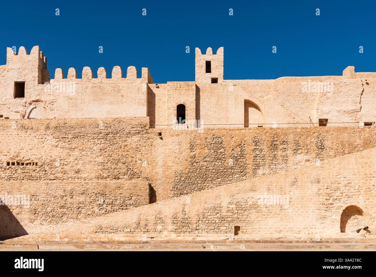 Ribat de Monastir, a castle fortress built in 796 and currently the ...