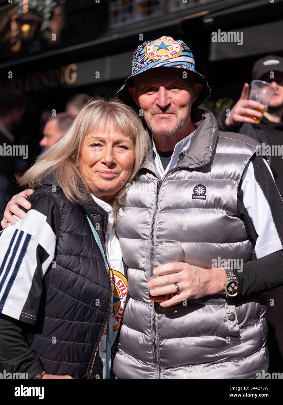 Newcastle United football club fans gather in central London to ...