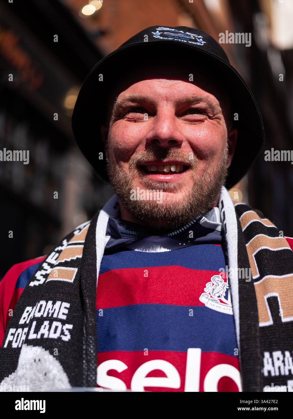 Newcastle United football club fans gather in central London to ...