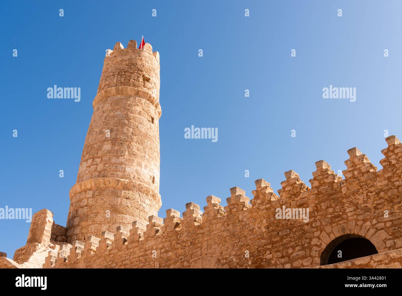 Ribat de Monastir, a castle fortress built in 796 and currently the ...