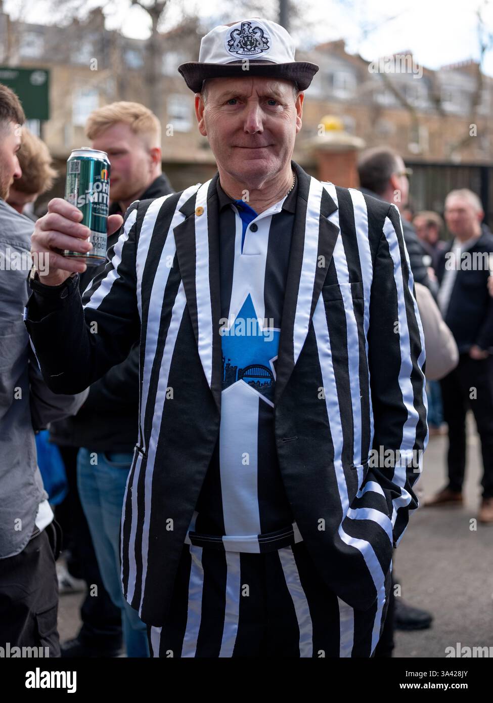 Newcastle United football club fans gather in central London to ...