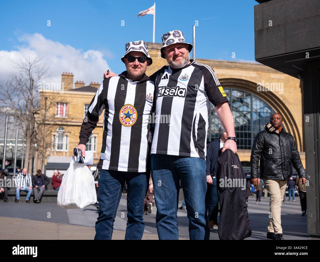 Newcastle United football club fans gather in central London to ...