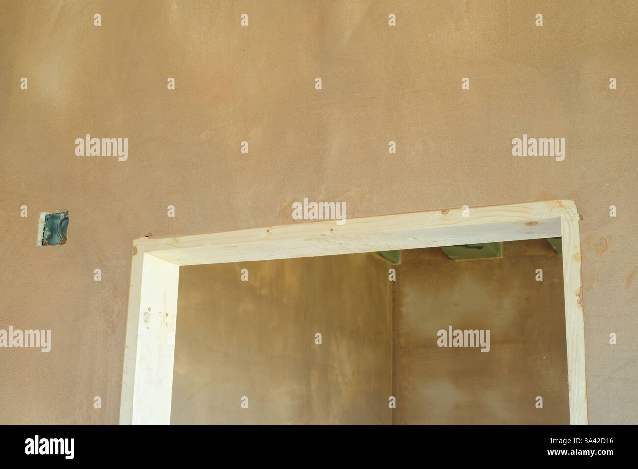 A newly plastered room with sharp edges and a very smooth surface ...