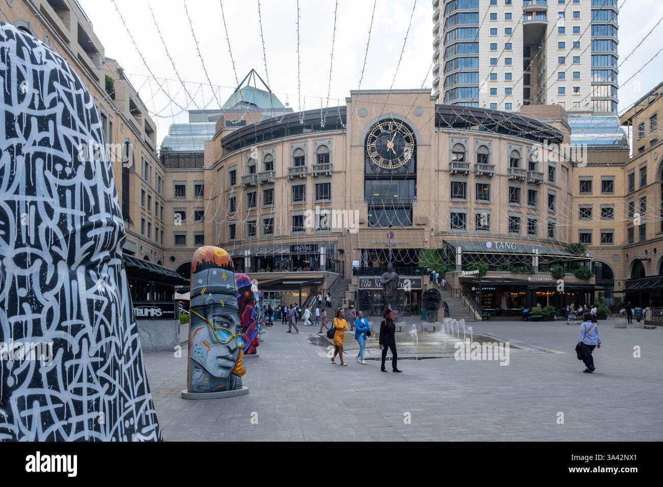 Johannesburg, South Africa. October 22, 2024. Nelson Mandela Square, in ...