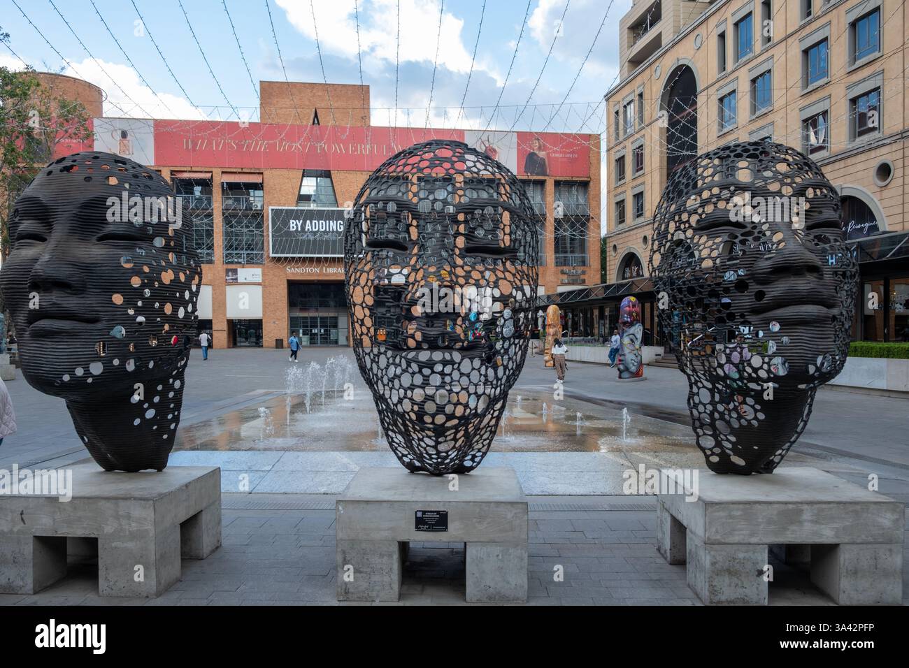 Johannesburg, South Africa. October 22, 2024. Art installation in ...