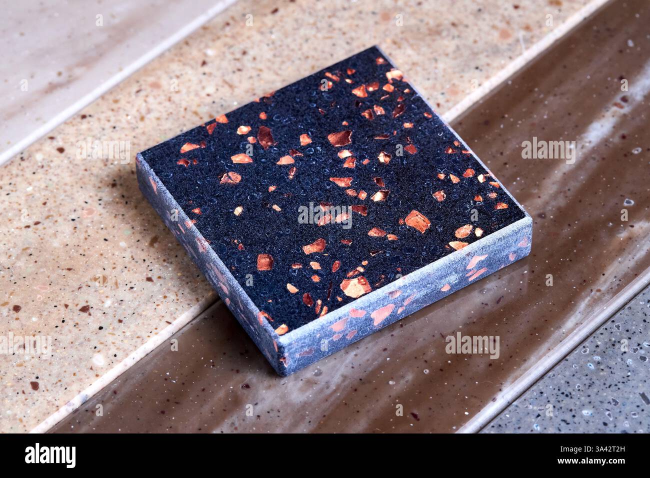Porcelain stoneware artificial stone square samples as kitchen ...