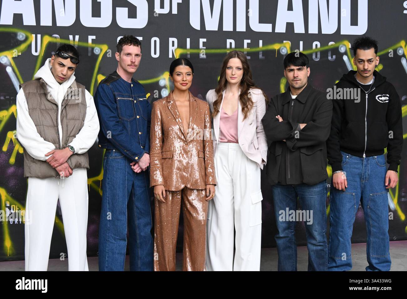 Milan, Photocall TV Series “Gangs of Milano” - Sky. In the photo Noé ...