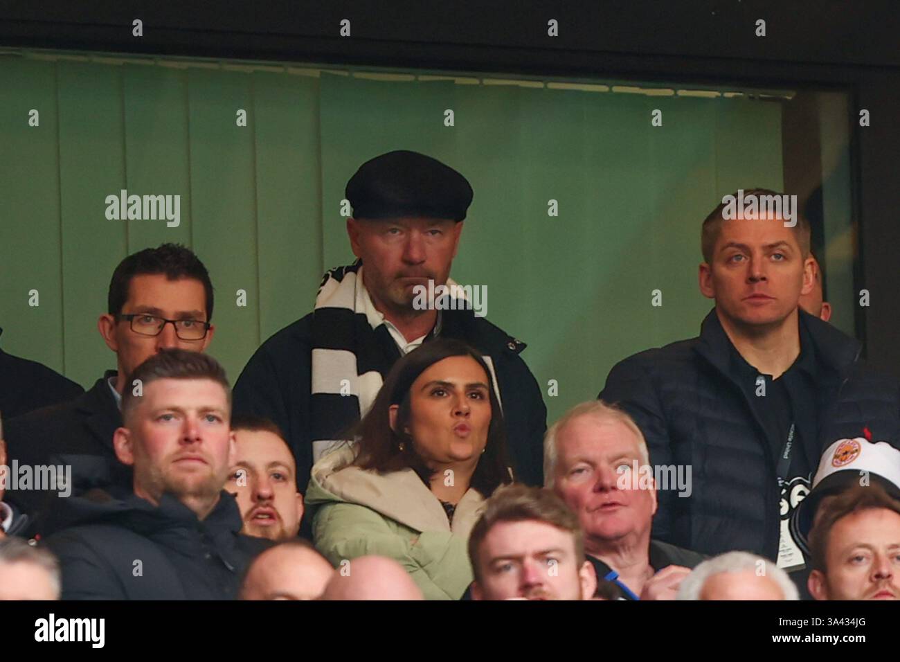 Former Newcastle United player, Alan Shearer looks on - Liverpool v ...