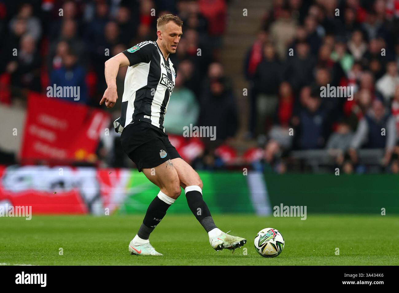 Dan Burn of Newcastle United - Liverpool v Newcastle United, Carabao ...