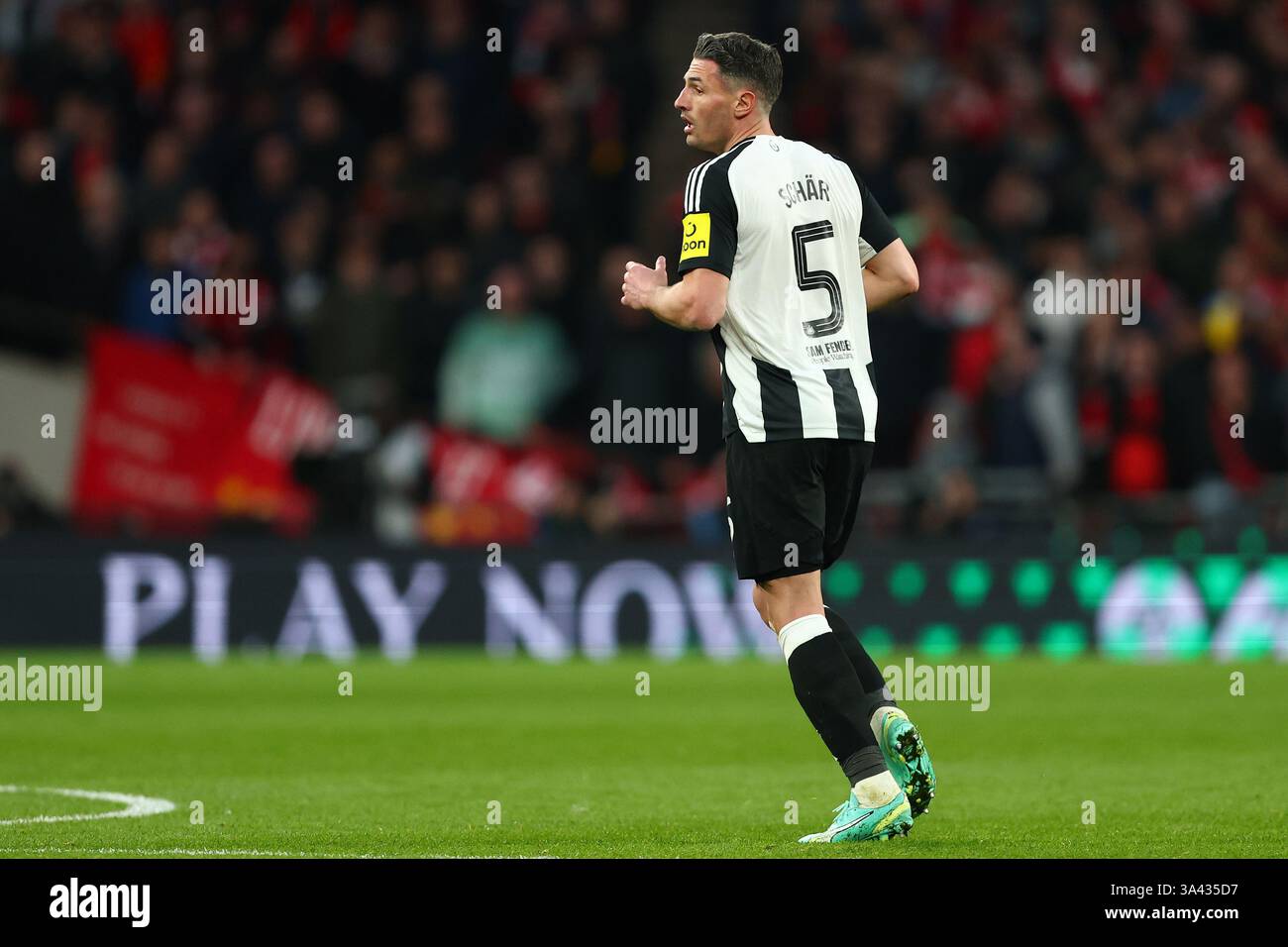 Fabian Schar of Newcastle United - Liverpool v Newcastle United ...