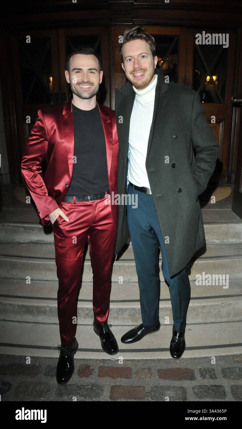 London, UK. 17th Mar, 2025. Michael Auger and guest at the Offies 2025 ...