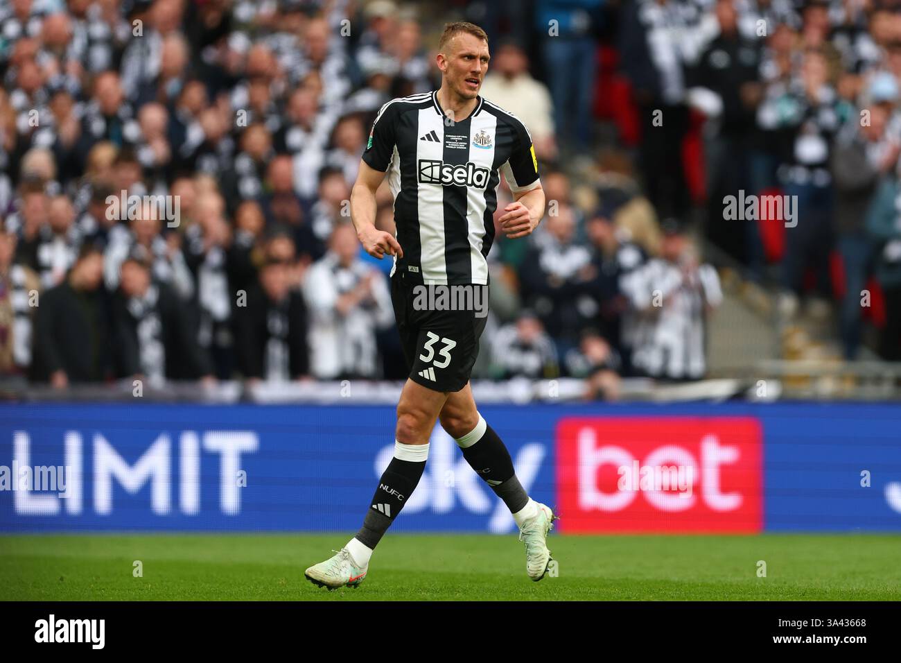 Dan Burn of Newcastle United - Liverpool v Newcastle United, Carabao ...