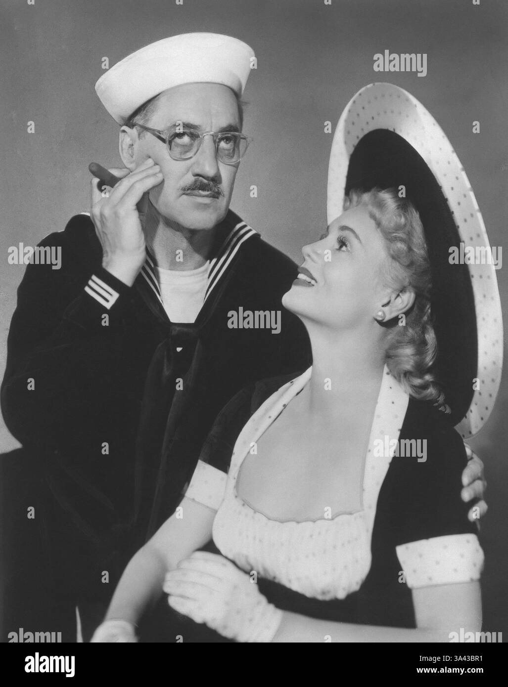 Groucho Marx and Marie Wilson movie still Stock Photo - Alamy