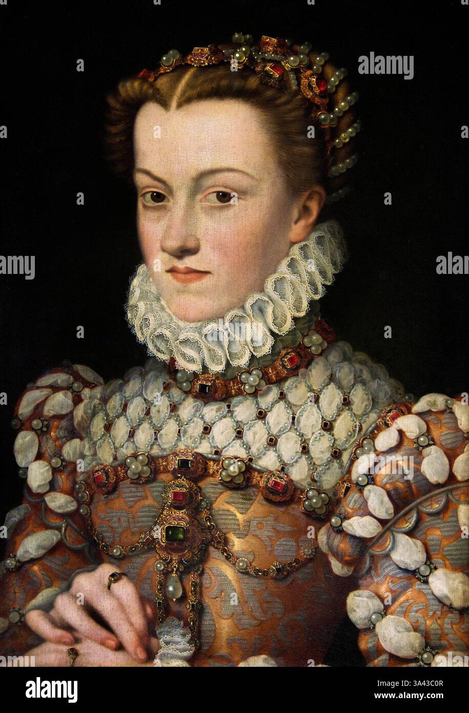Elisabeth of Austria Queen and wife of King Charles IX by Francois Clouet 1522-72 France, French ...