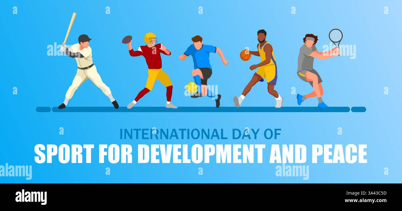 International day of Sport for Development and Peace vector ...