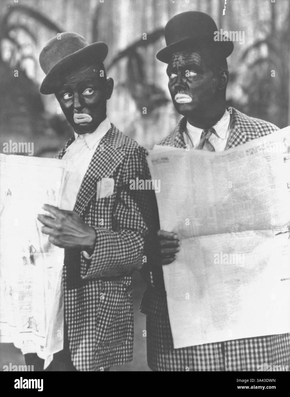Blackface entertainers Black and White Stock Photos & Images - Alamy