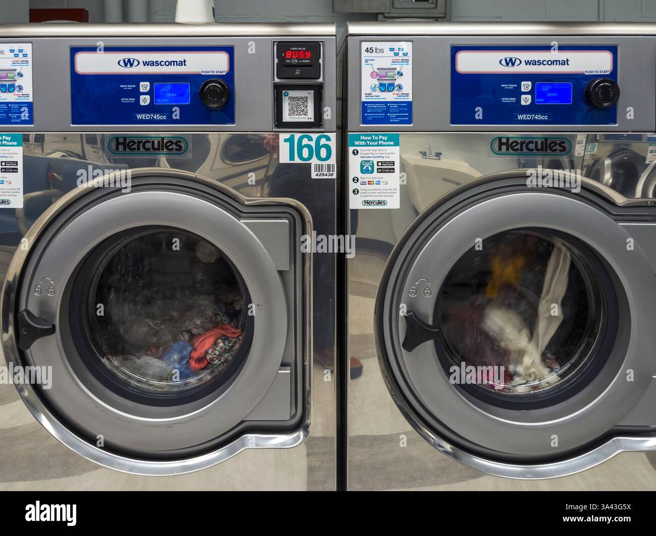 Carts in a laundry room in New York on Wednesday, March 5, 2025 ...