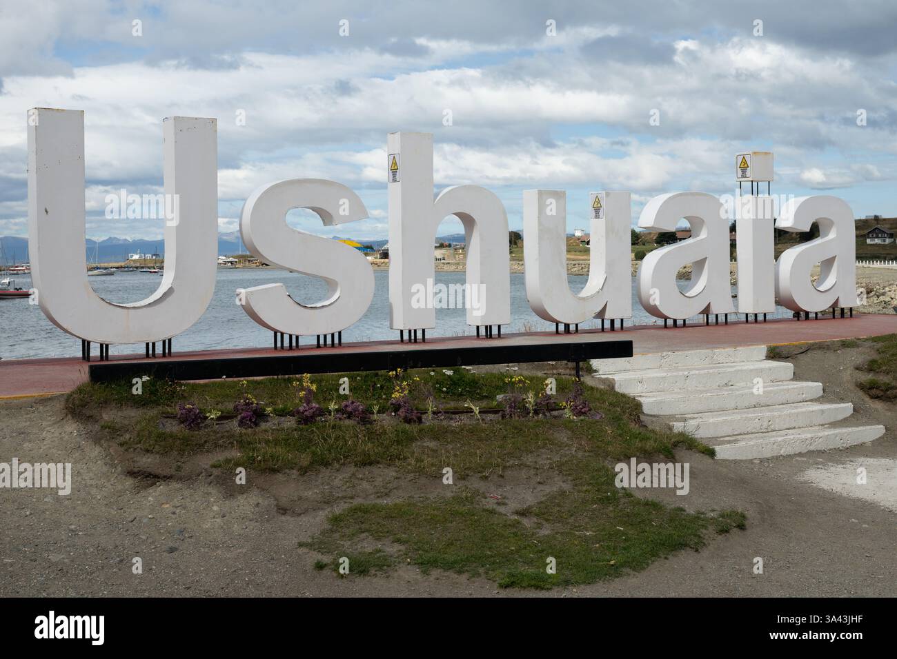 The Ushuaia Sign in Ushuaia, Argentina, South America Stock Photo - Alamy