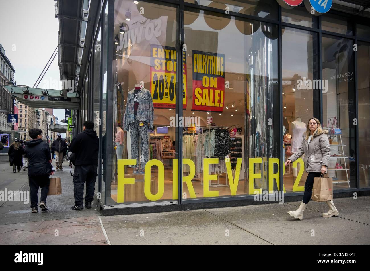 The Forever 21 store in the Herald Square neighborhood in New York is ...