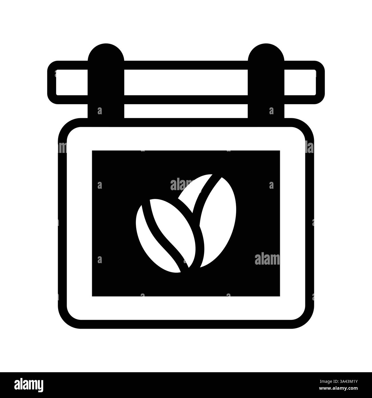 Coffee shop board icon design isolated on white background Stock Vector ...