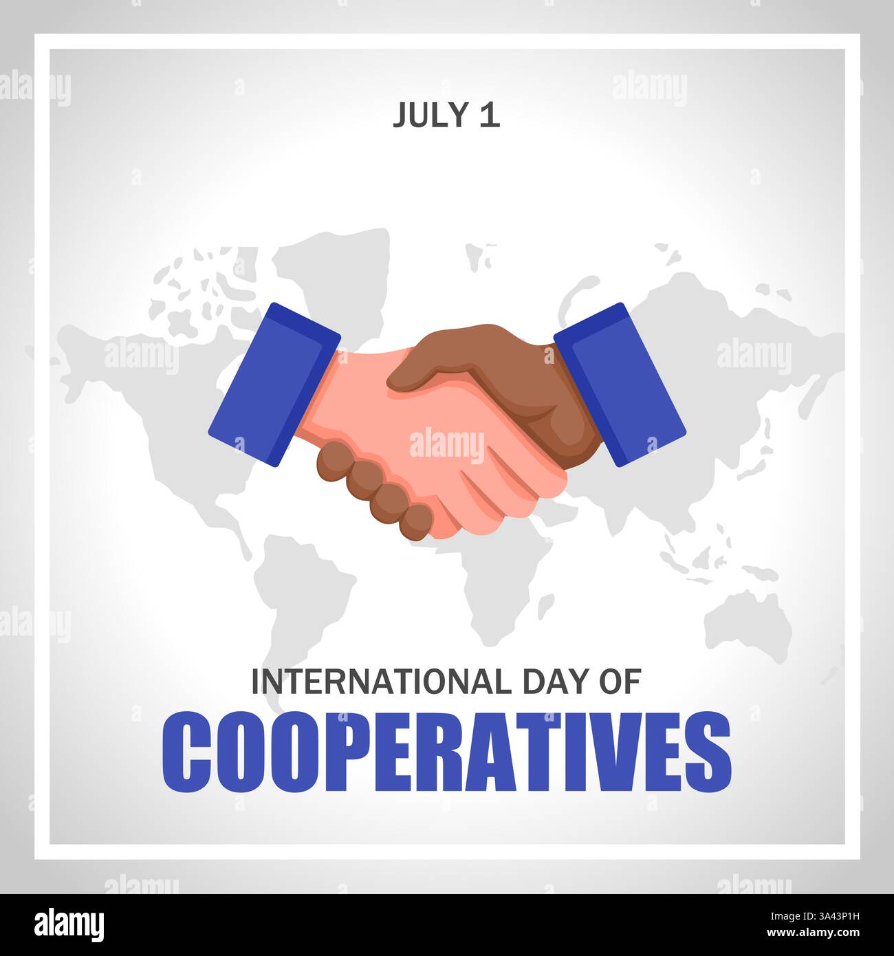 International Cooperative day symbol. Vector illustration. Suitable for ...