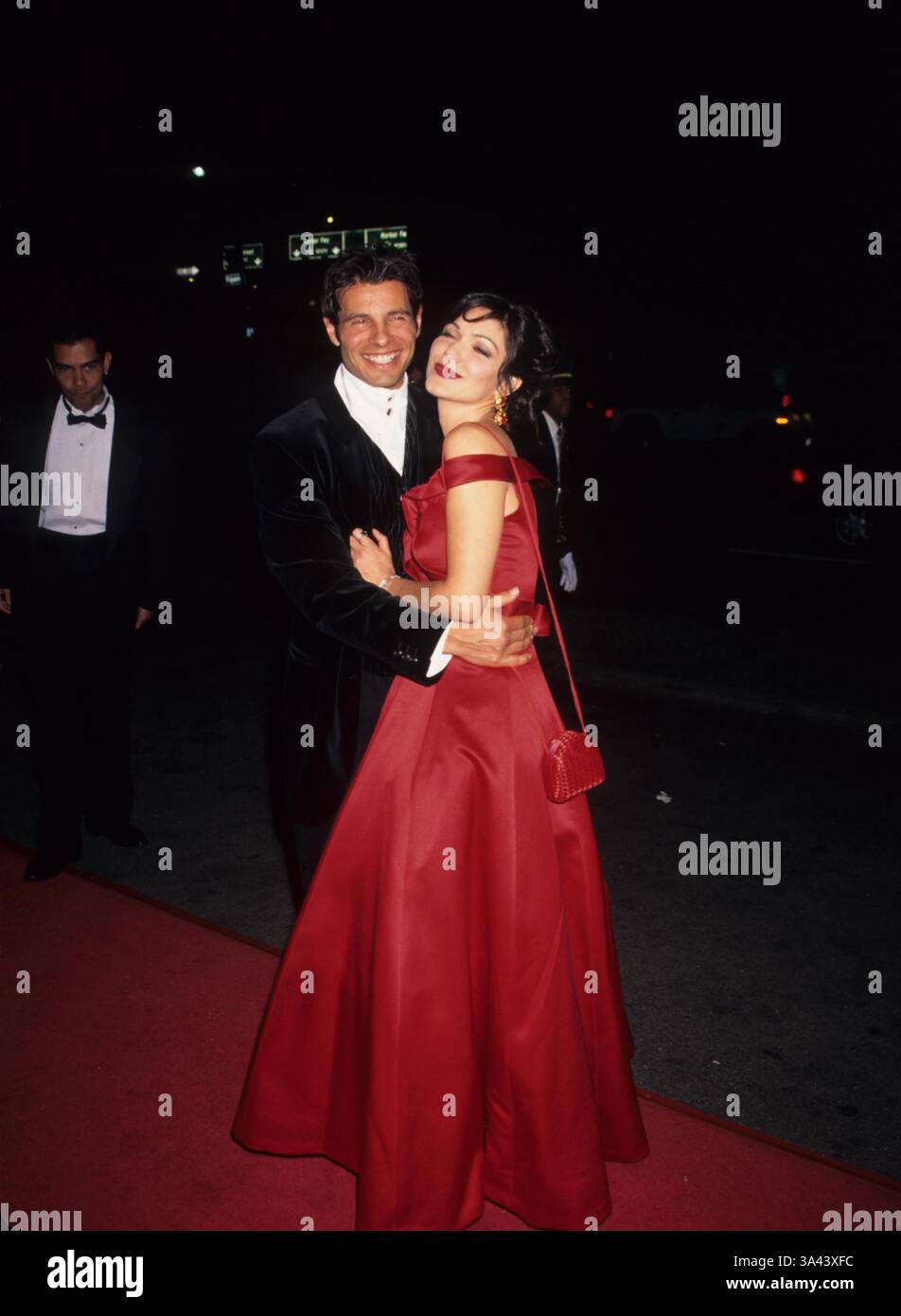 LAURA HARRING with Hank Cheyne.The 26th annual Golden Eagle Awards in ...