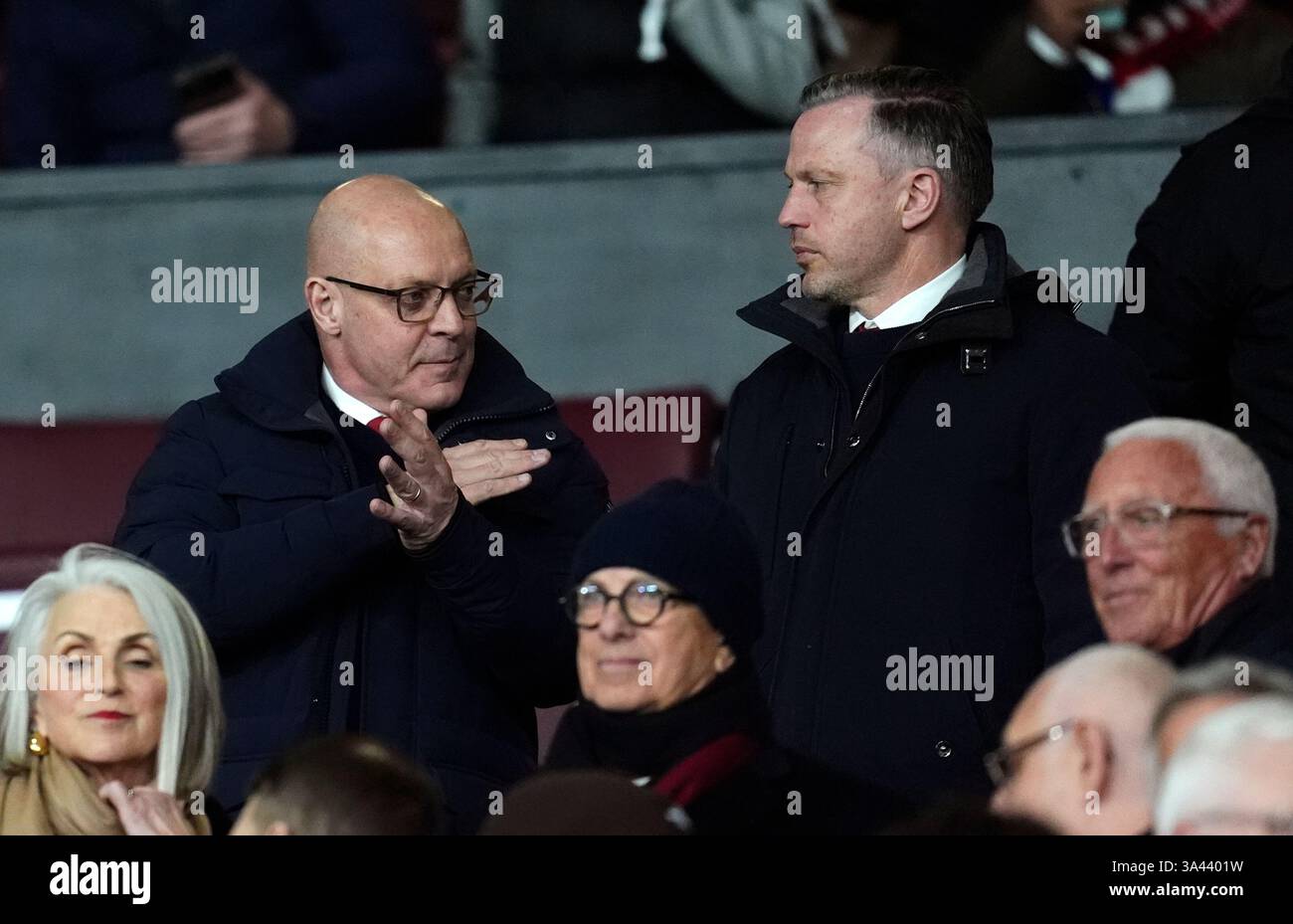 Head of Sport for the INEOS group Sir Dave Brailsford (left) with ...