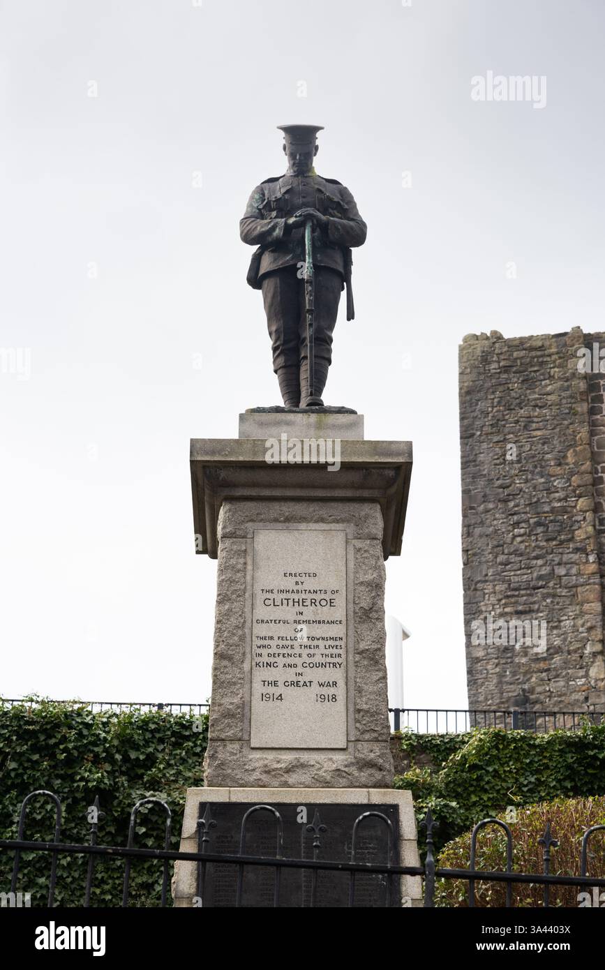 The First World War Memorial, Clitheroe Castle, Clitheroe, England ...