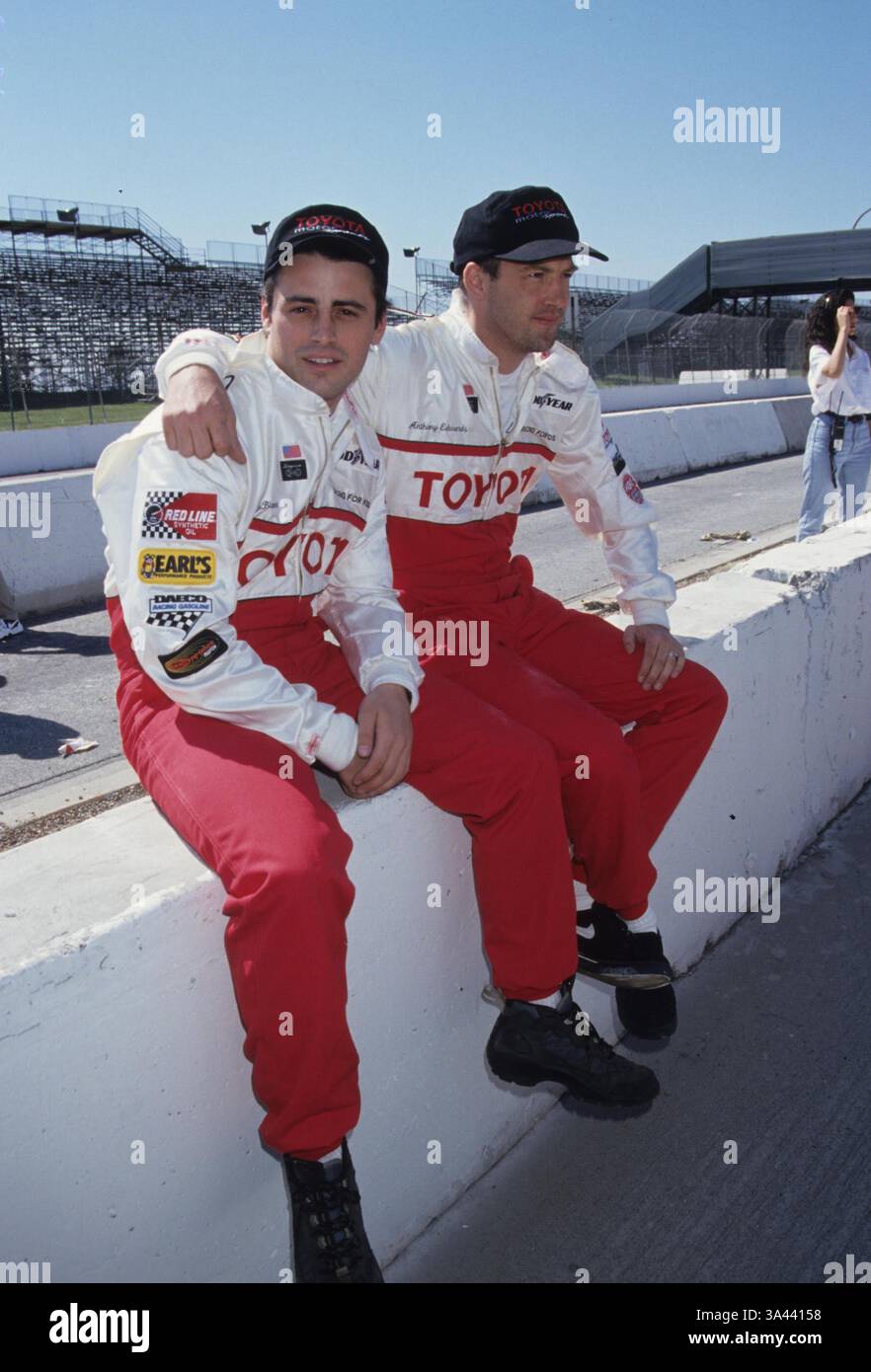 MATT LEBLANC with Anthony Edwards at the Press Day Toyota pro/celeb ...