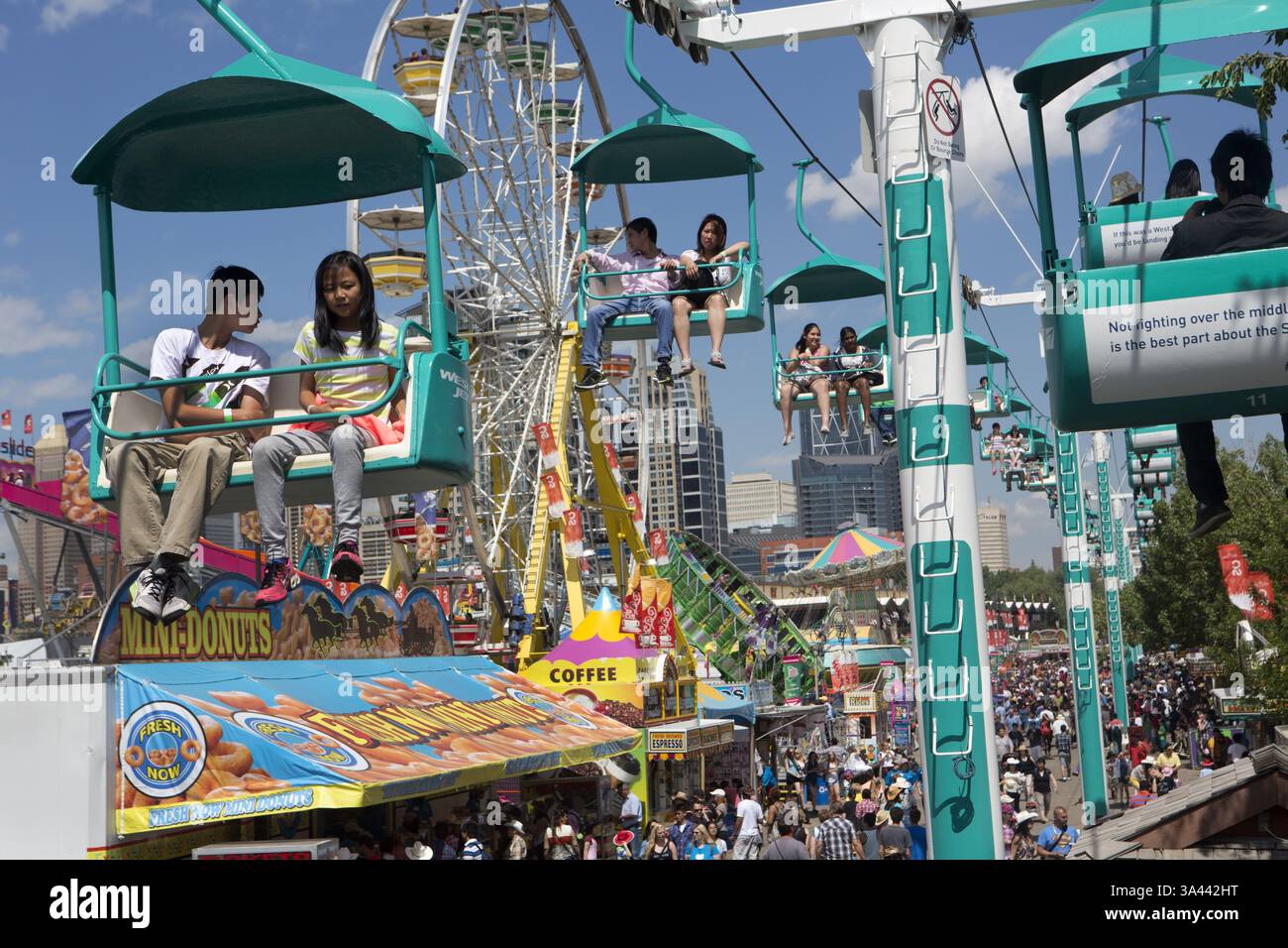 May 7, 2014 - Calgary, Canada - fairground at the stampede in Calgary ...