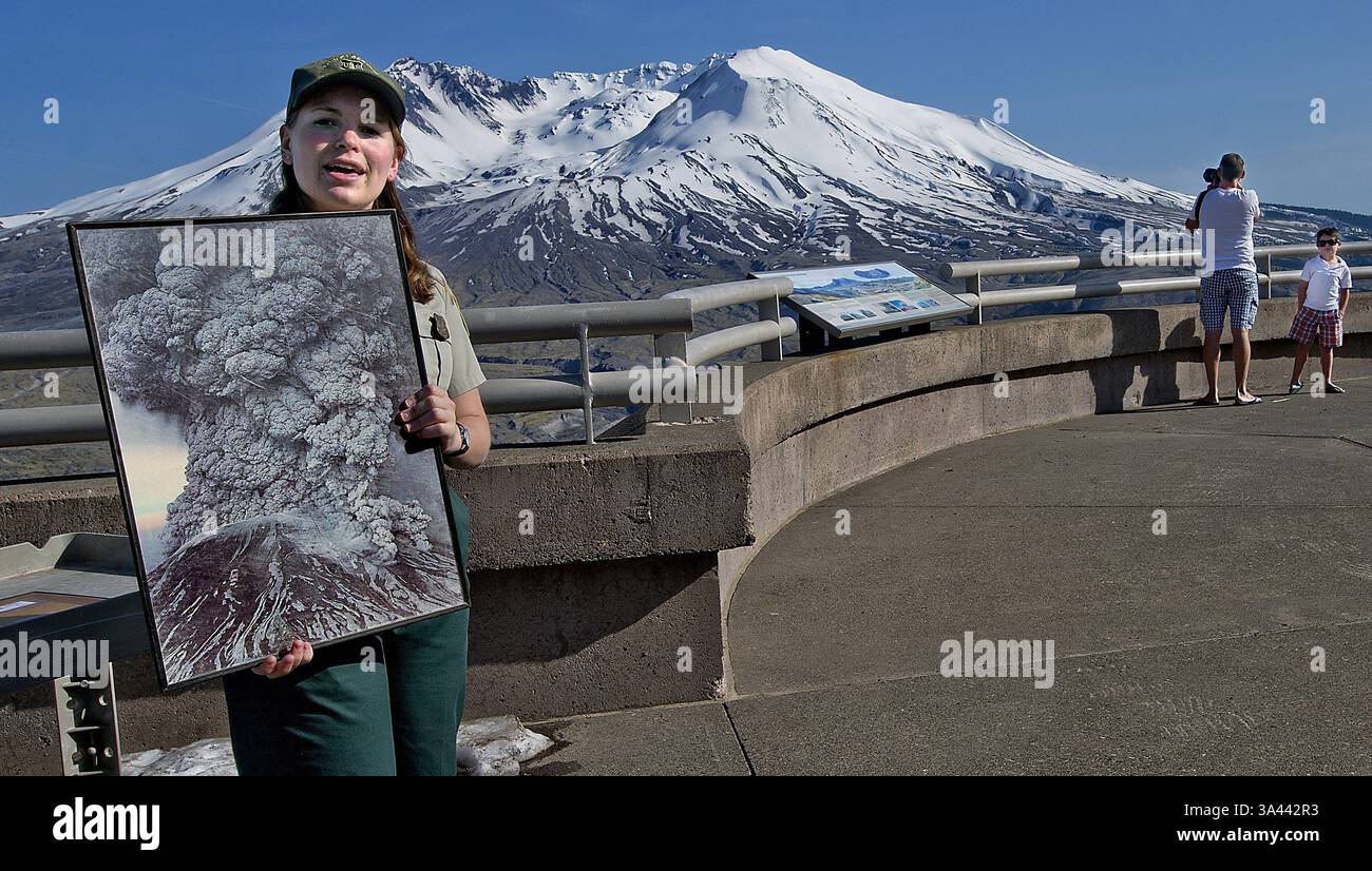 May 13, 2014 - Mount Saint Helens, WA, USA - Sarah Phillips, of the ...
