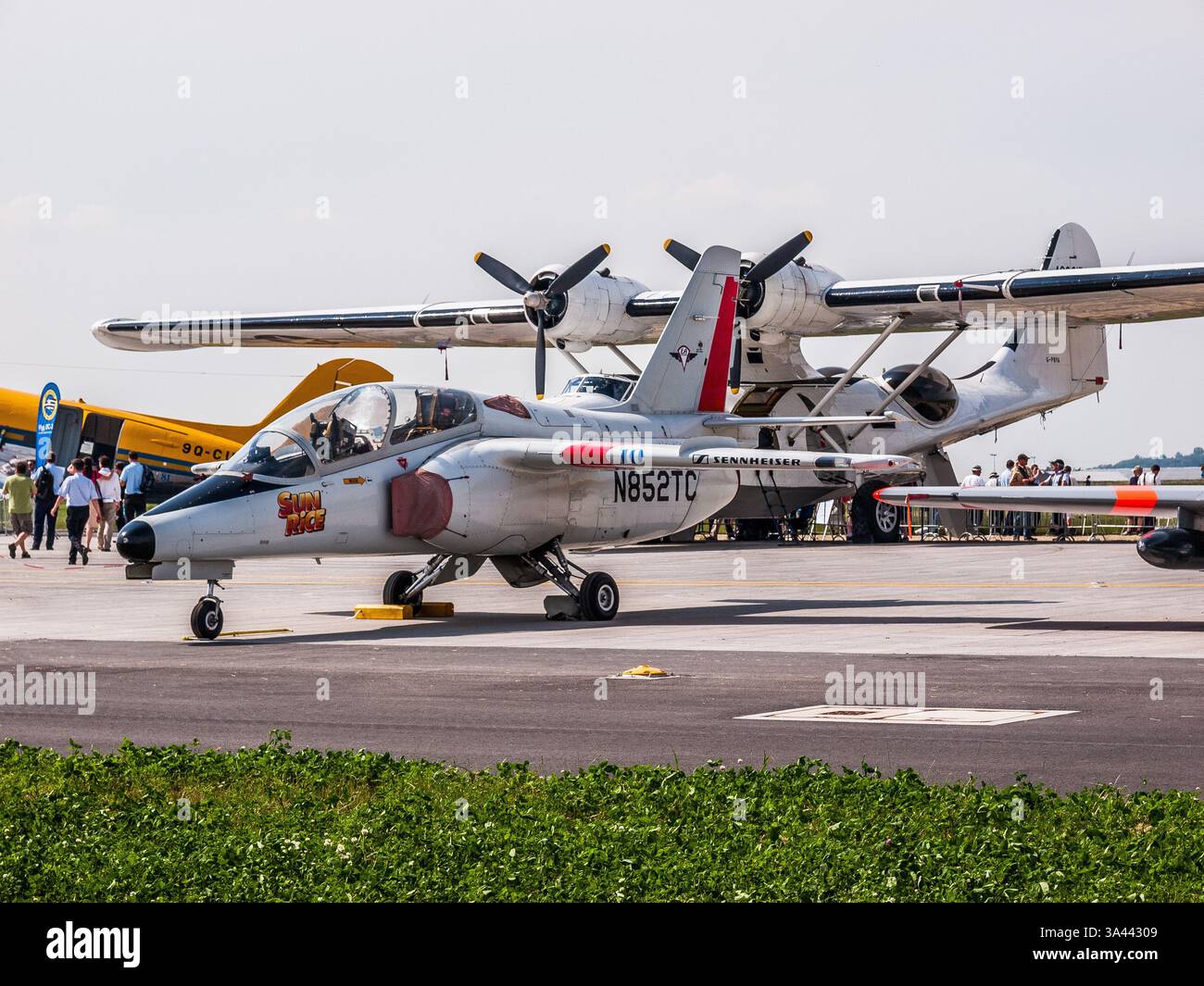 Belin, Germany - June.11.2010: SIAI-Marchetti S.211 (Aermacchi S-211 ...