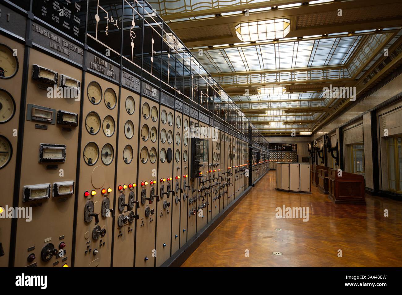 Control Room A of Battersea Power Station in London Stock Photo - Alamy