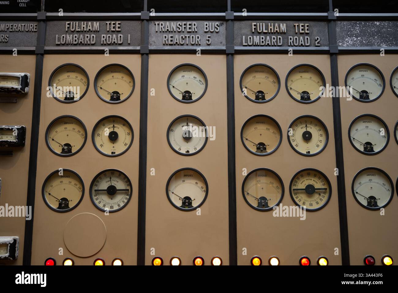 Control panel inside Control Room A of Battersea Power Station in ...