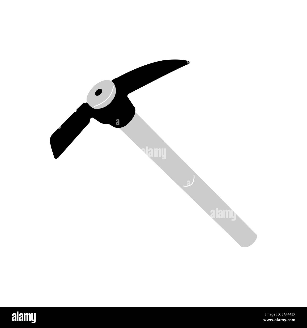 Simple Garden mattock flat outline style isolate on white background ...